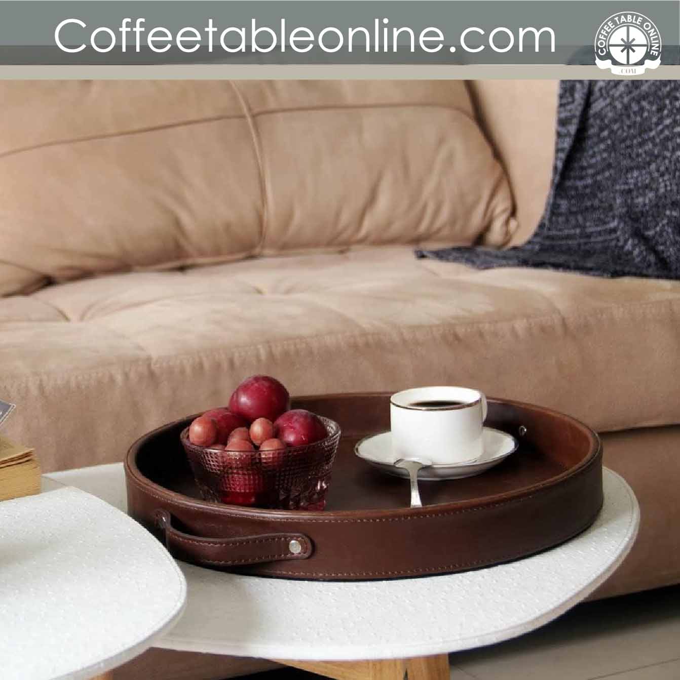 The 35 Best Round Coffee Table Trays for a Stylish Living Room