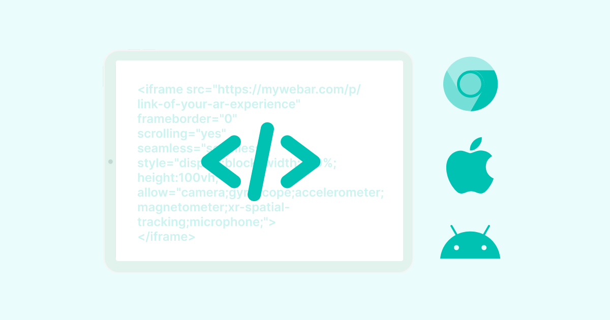 Embedding Ar Into Apps And Webpages