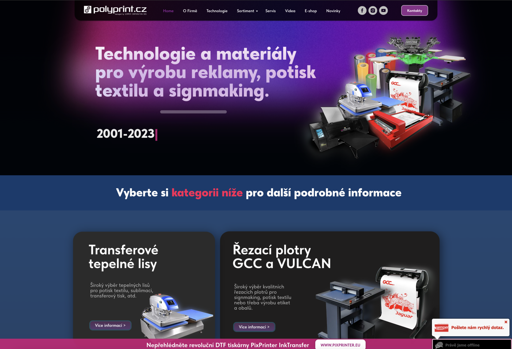 POLYPRINT.CZ - vše pro výrobu reklamy a potisk textilu