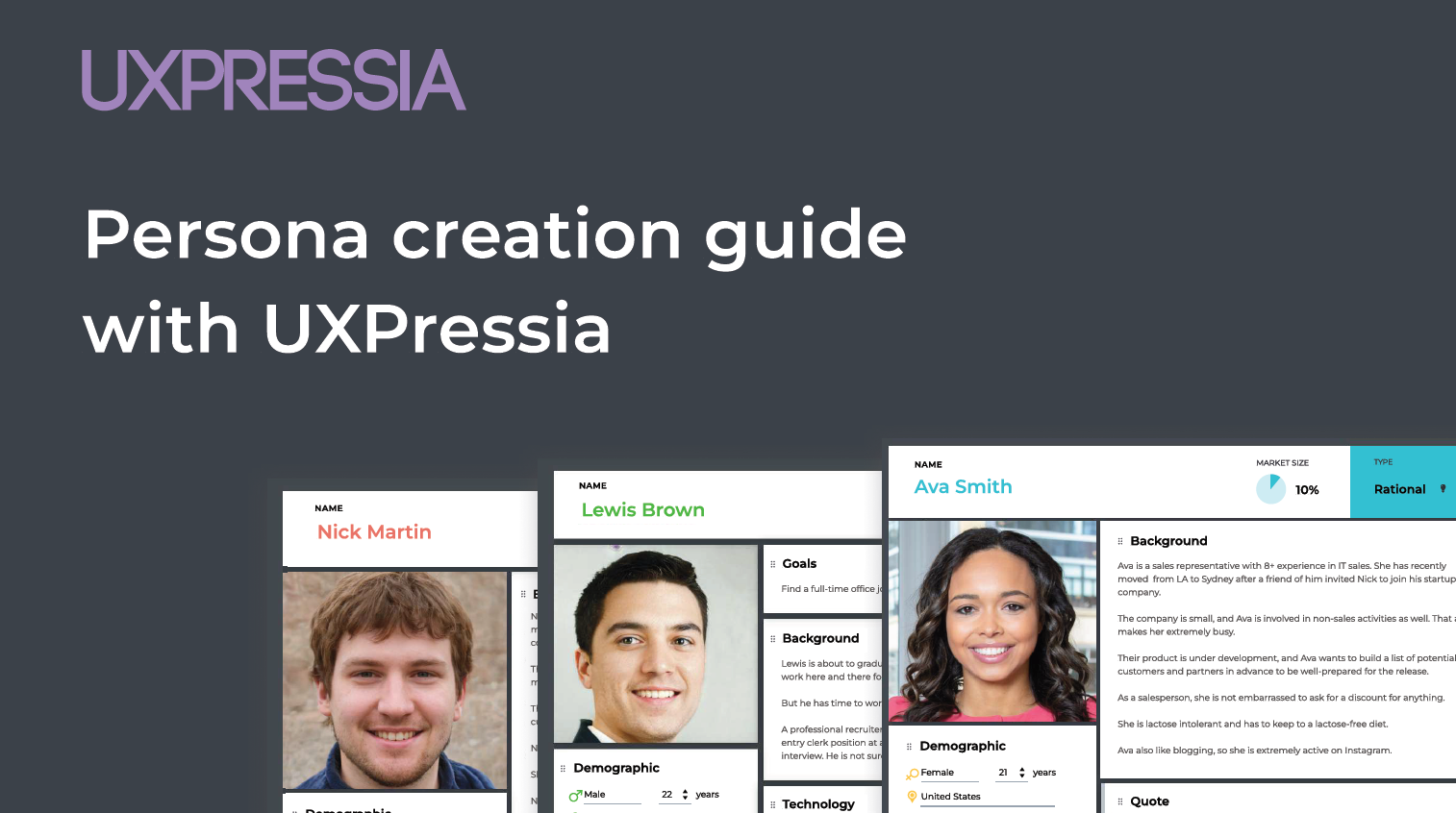 Persona creation – free UXPressia guide