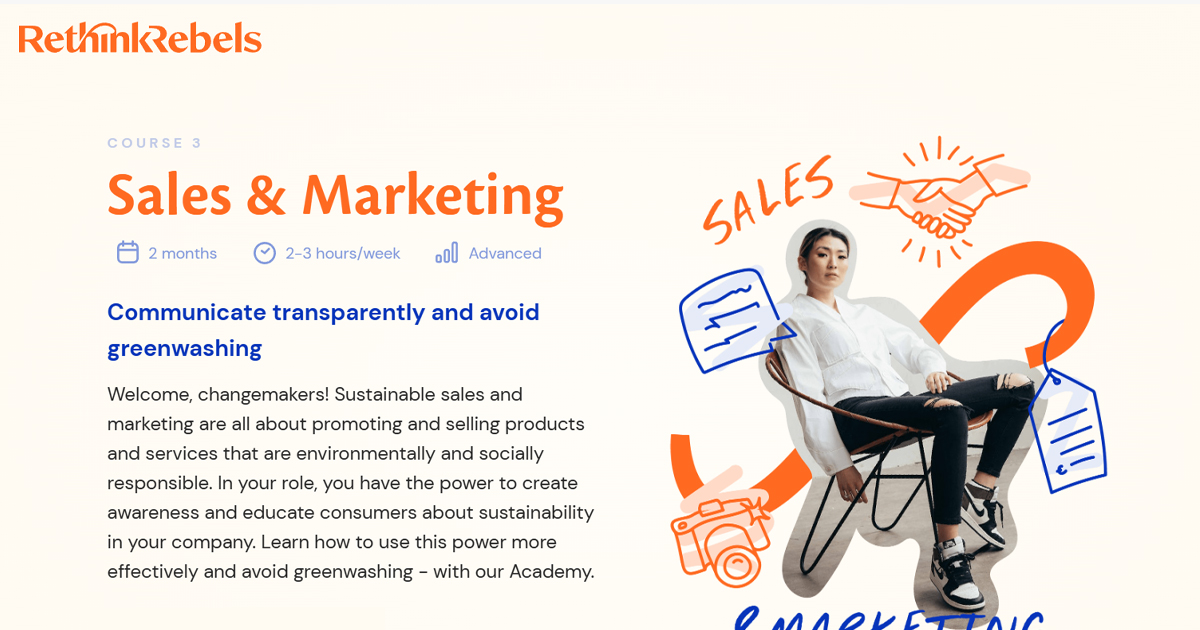 Strategies for Sustainable Sales & Marketing | Online Course