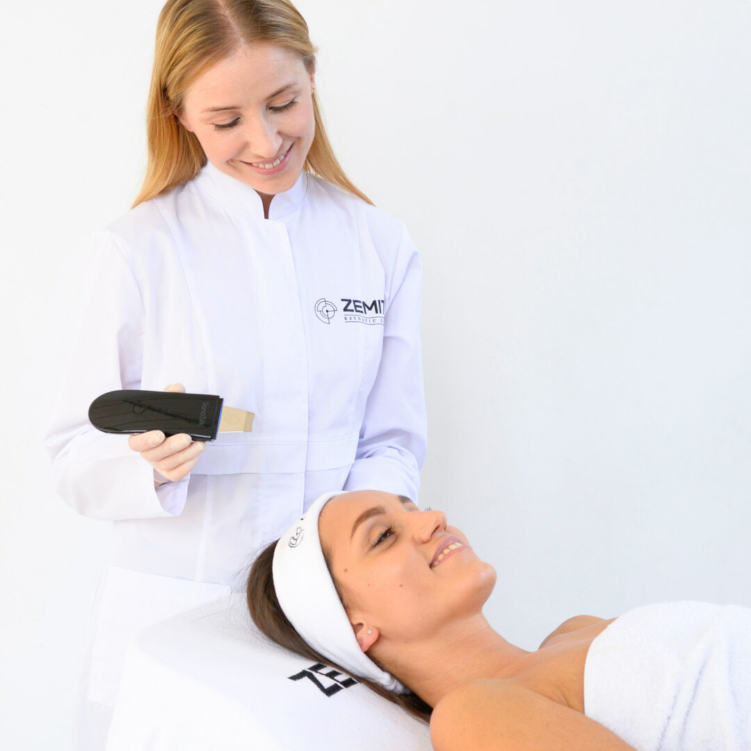ZEMITS SonoSilk Ultrasonic Facial Skin Scrubber Spatula| Esthetic Spa ...