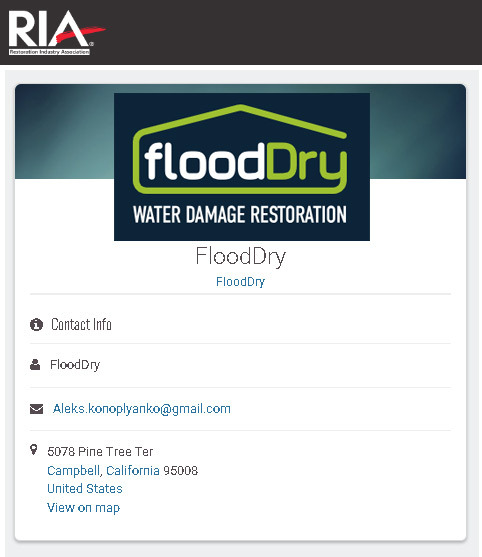 Water Damage Restoration FloodDry California Bay Area