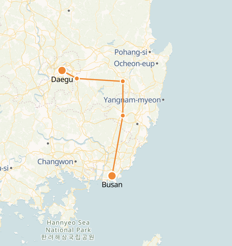 Busan to Daegu Train - Tickets, Schedule & Map