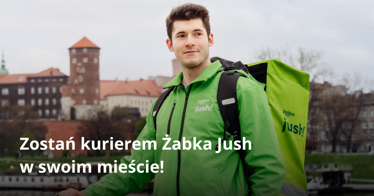 Zostań kurierem Żabka Jush w swoim mieście!