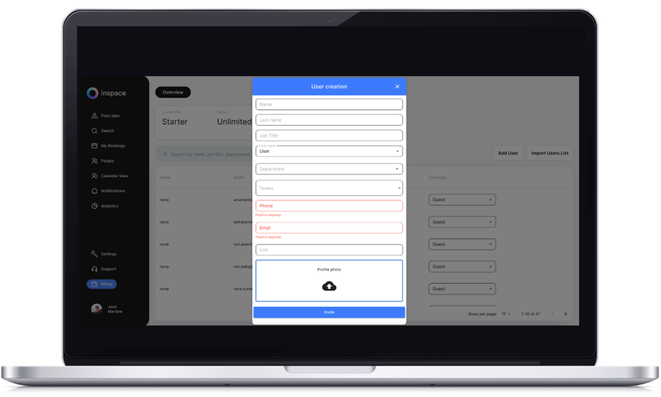 Adding Users | inspace Help Center