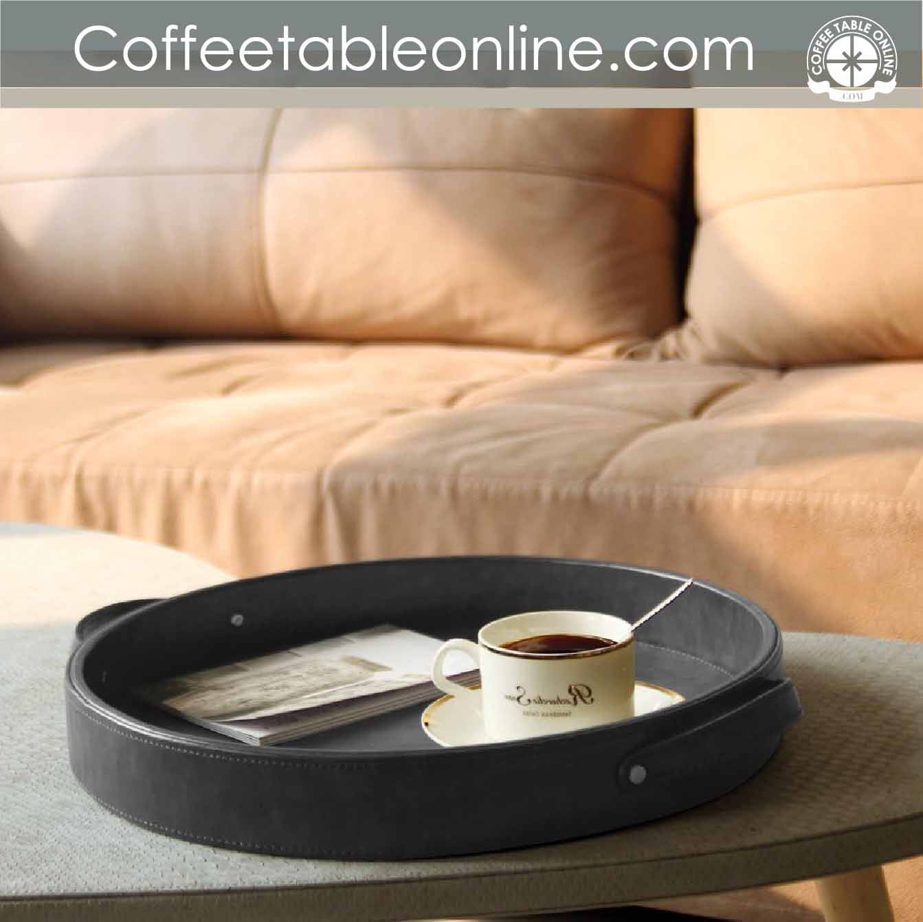The 35 Best Round Coffee Table Trays for a Stylish Living Room