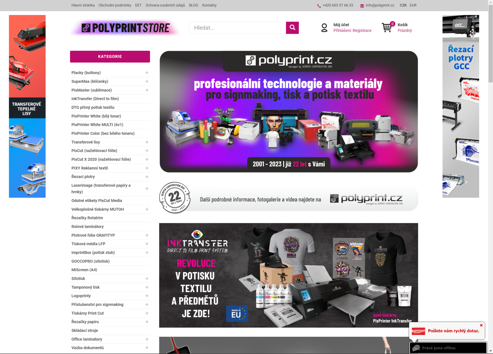 POLYPRINT.CZ - vše pro výrobu reklamy a potisk textilu