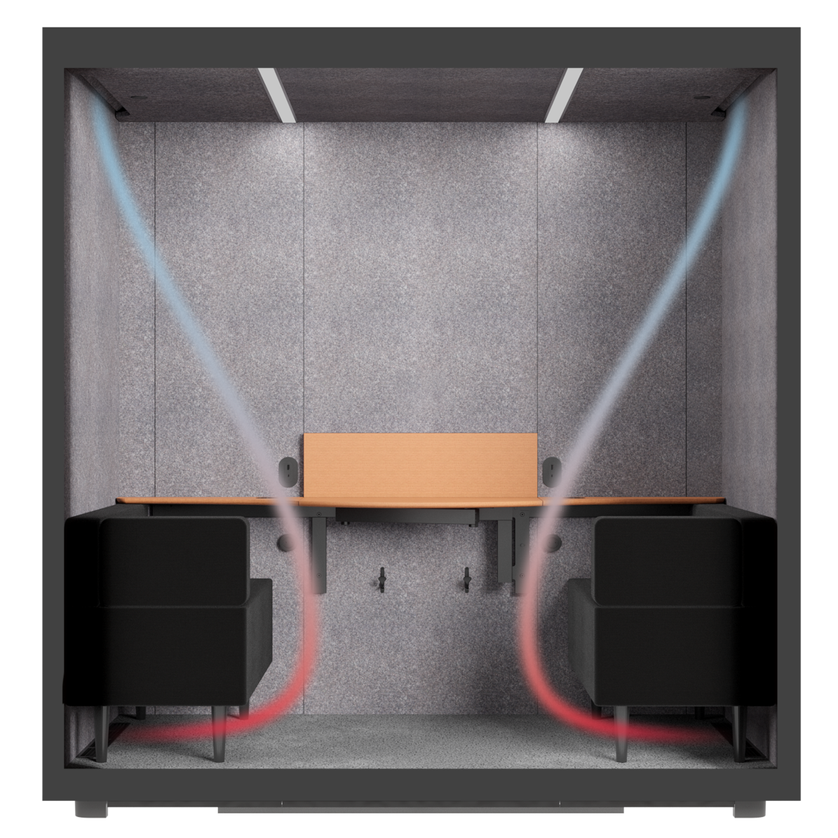 Two-Person Meeting Pod for Offices