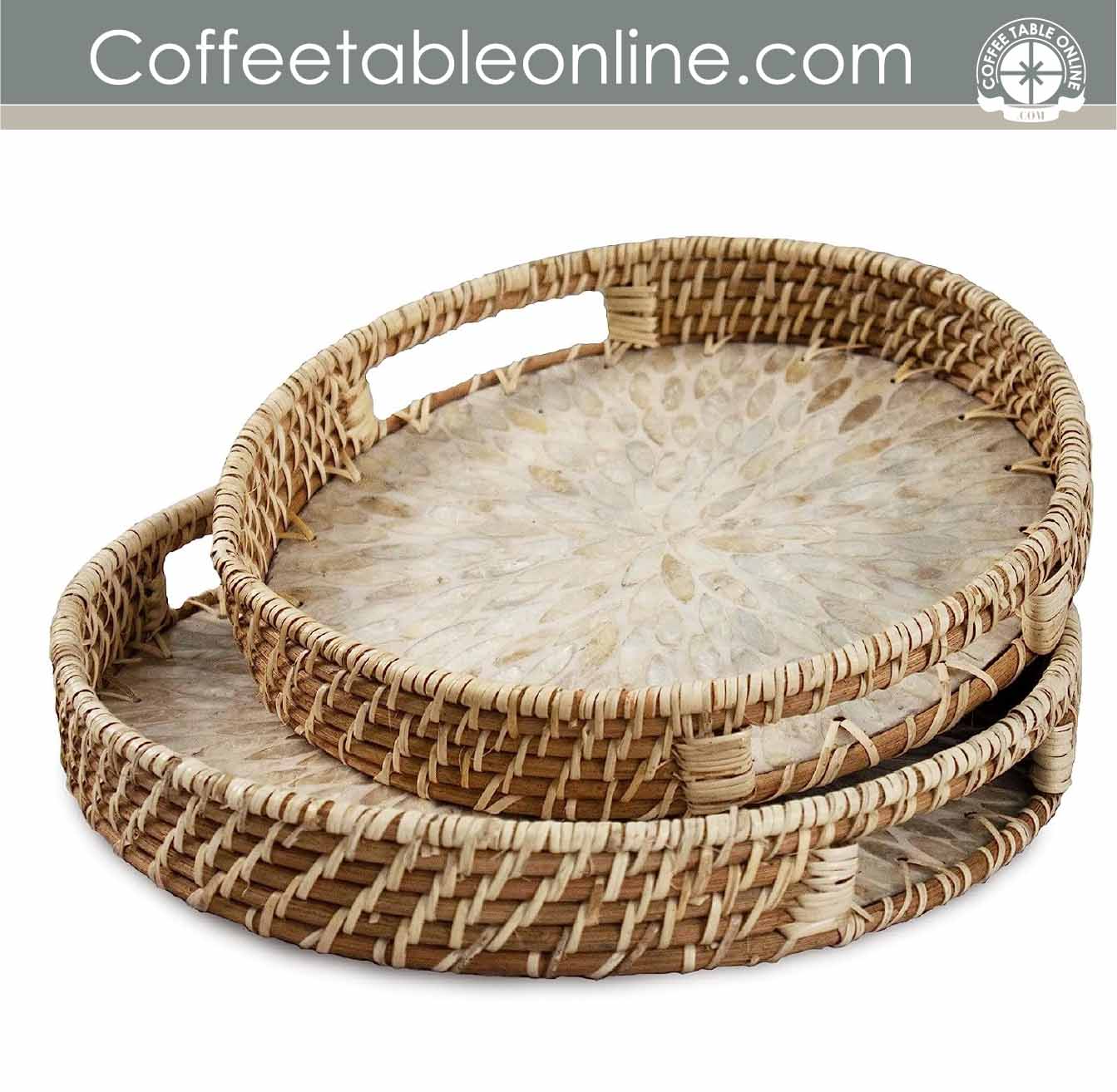 The 35 Best Round Coffee Table Trays for a Stylish Living Room