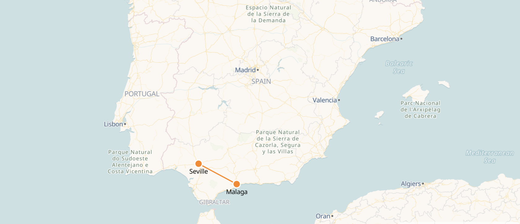 Horarios y Billetes de Tren de Sevilla a Málaga - Trenes de España