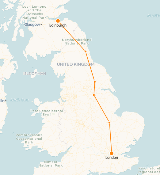 Edinburgh to London Train: Tickets & Timetable