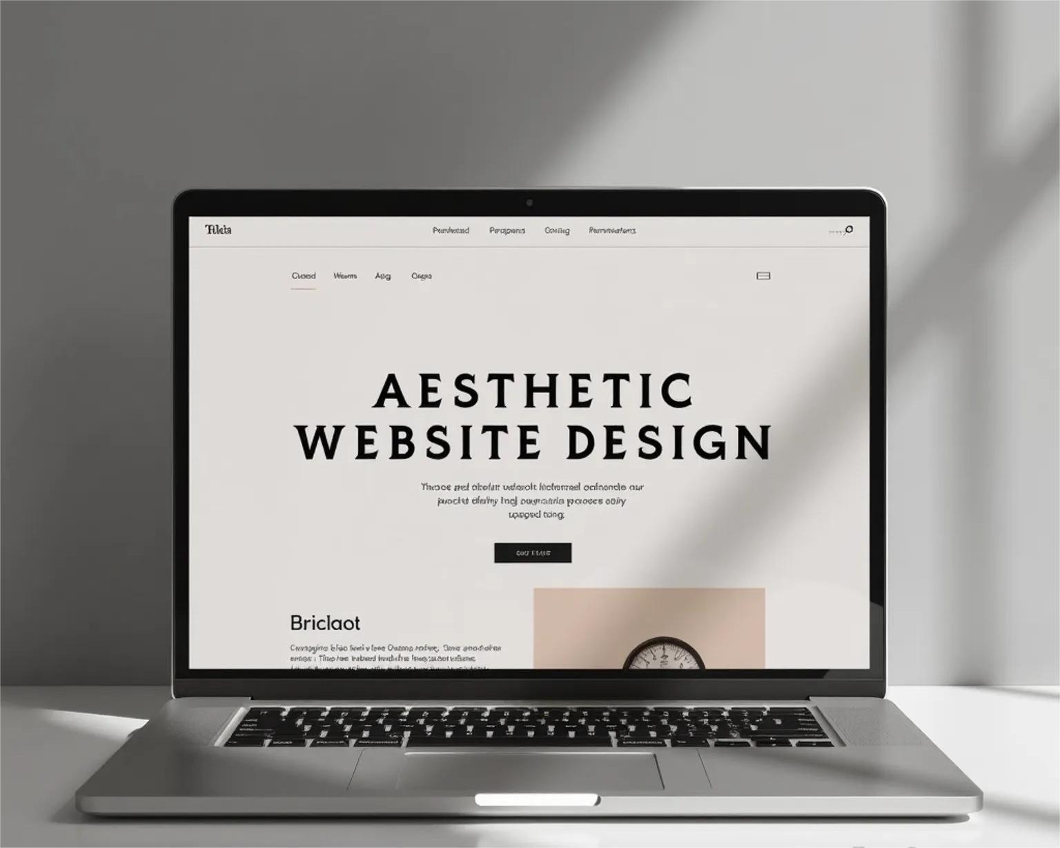 Aesthetic Website Design on Tilda