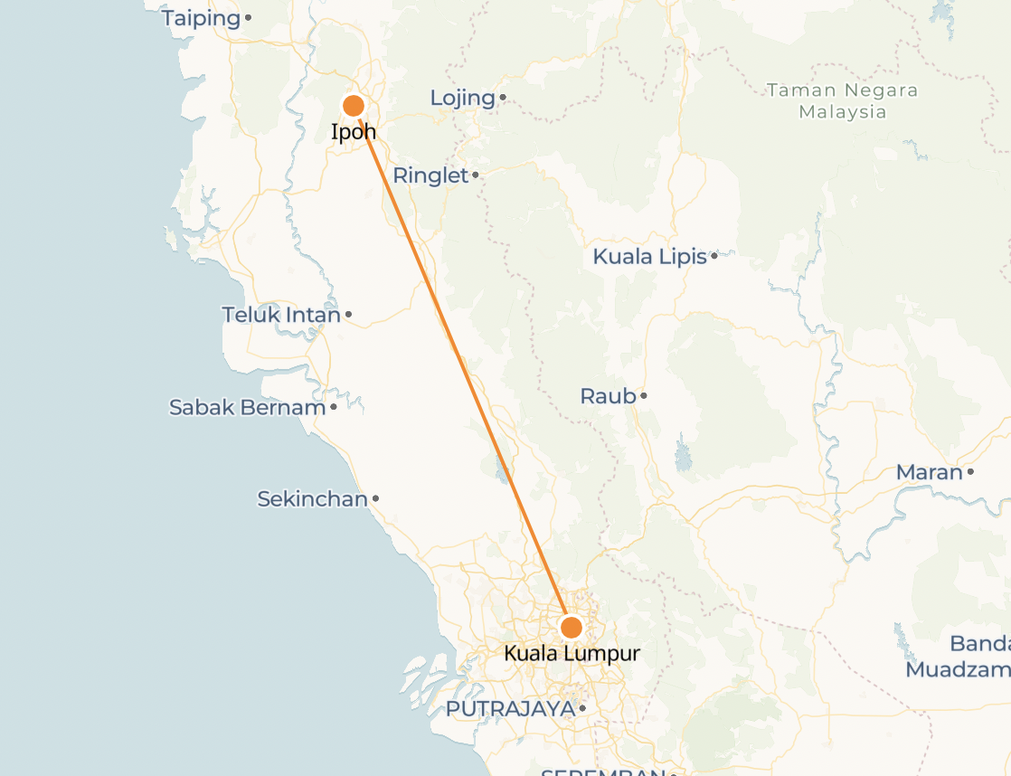 Kuala Lumpur to Ipoh Train: Tickets, Schedule & Rail Map