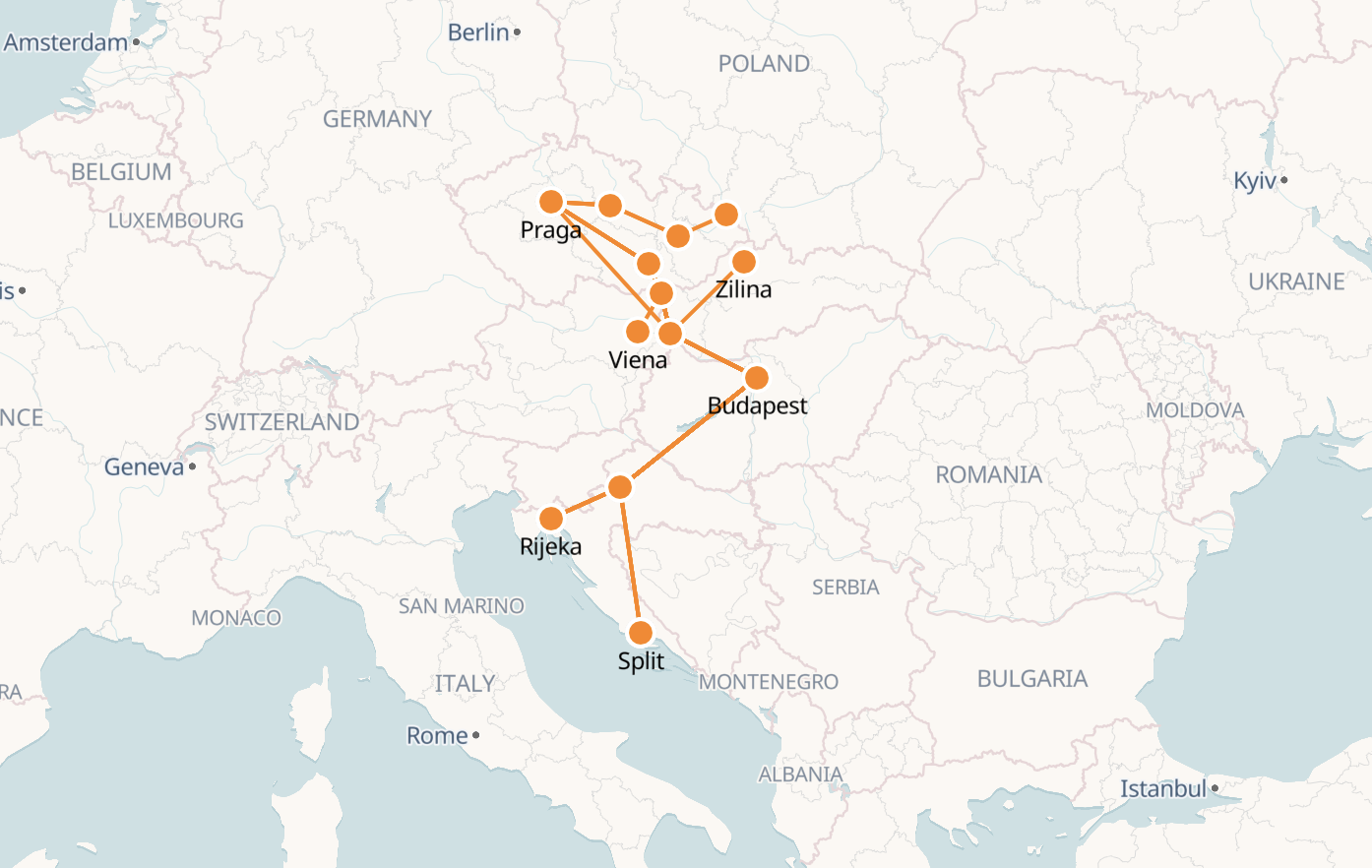 Tren RegioJet | Billetes de Clase Económica, Clase Ejecutiva y Primera ...