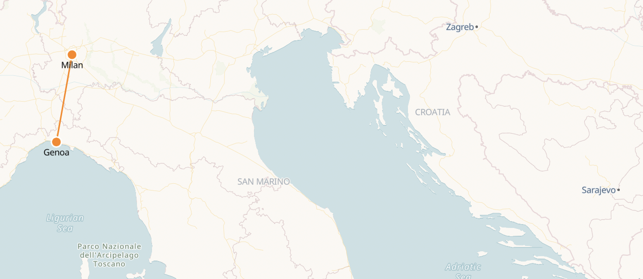 Milan to Genoa Train Tickets & Schedule - Italy Railway