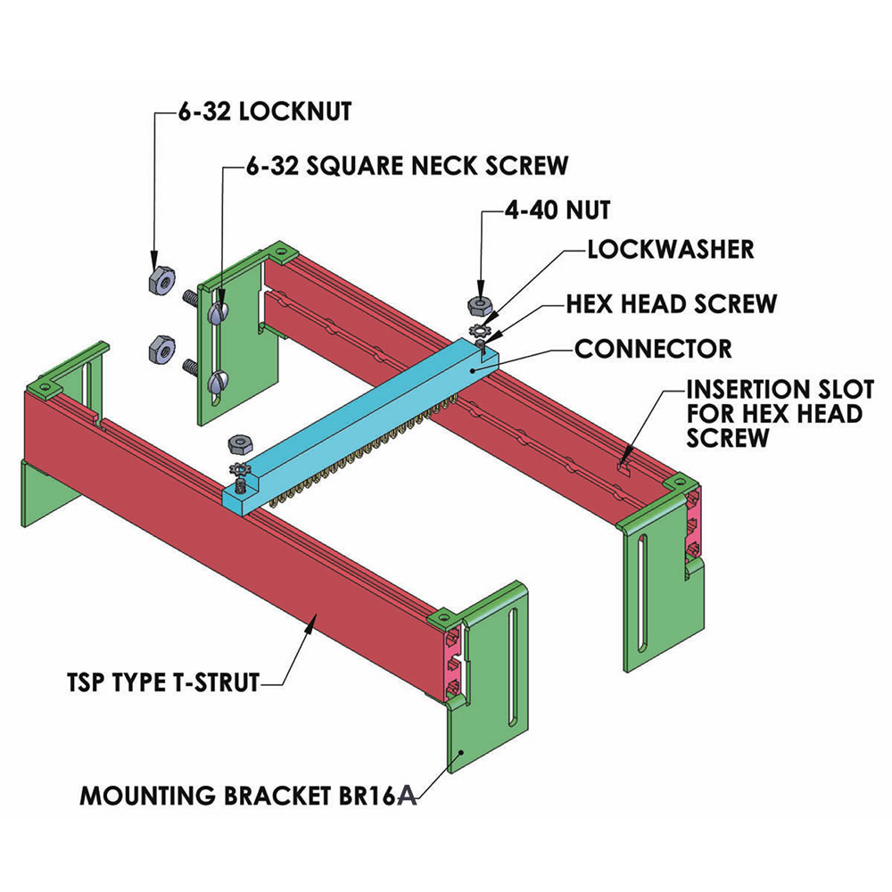 Subracks with Continuous Guide plate