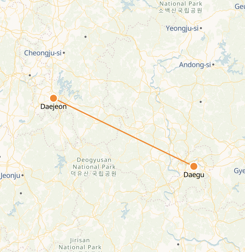 Daegu to Daejeon Train - Tickets, Schedule & Map