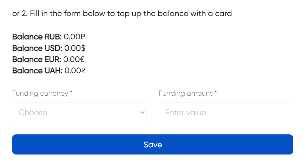 EasyStaff | Topping up your balance
