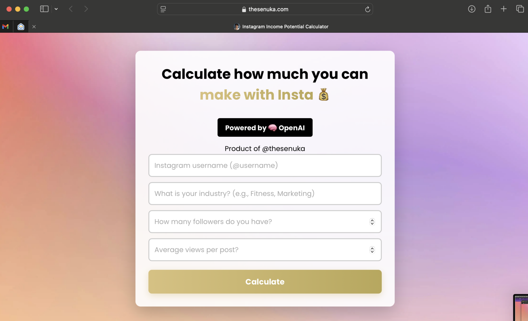 Instagram Income Potential Calculator