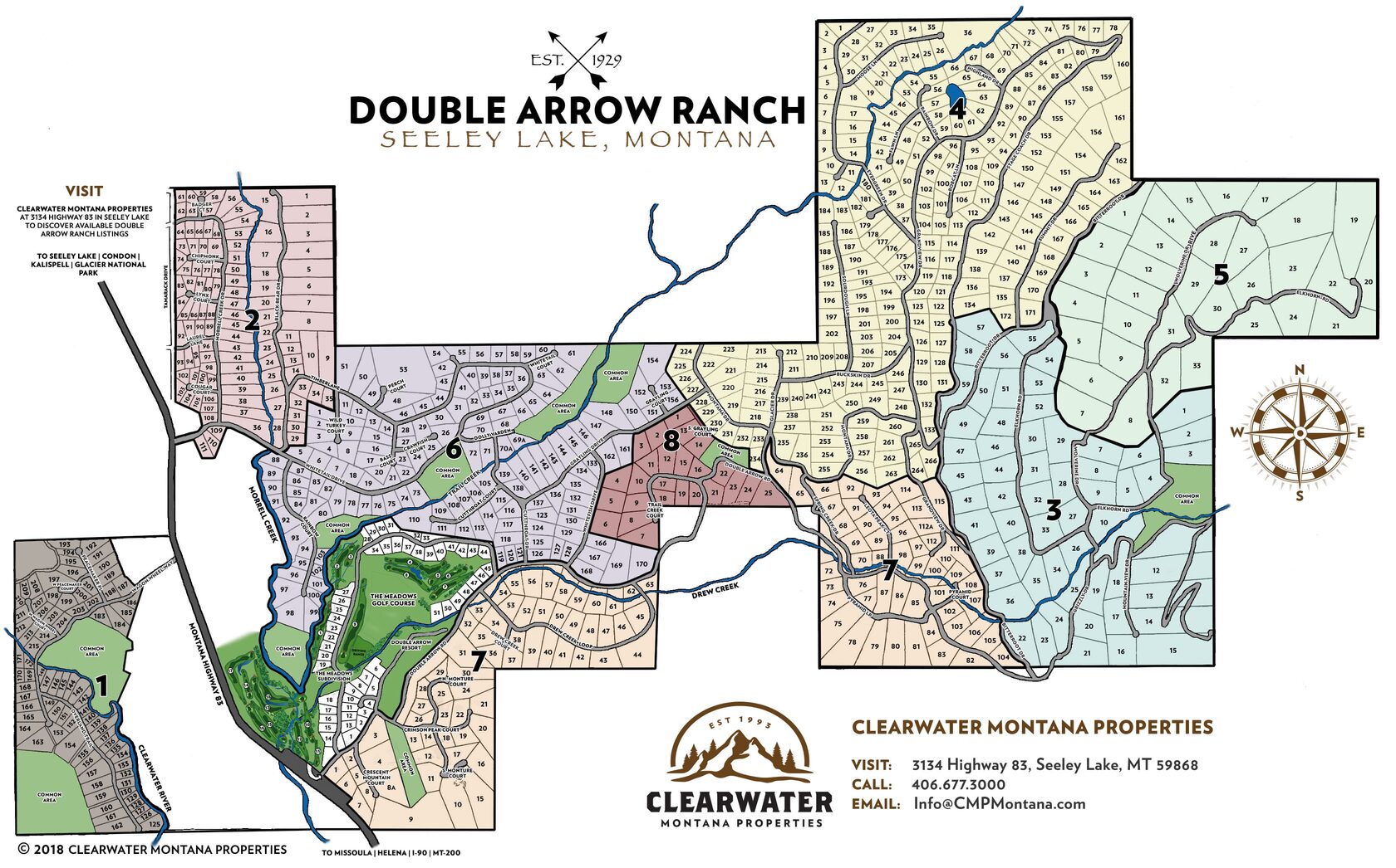 Double Arrow Ranch Map | Double Arrow Ranch