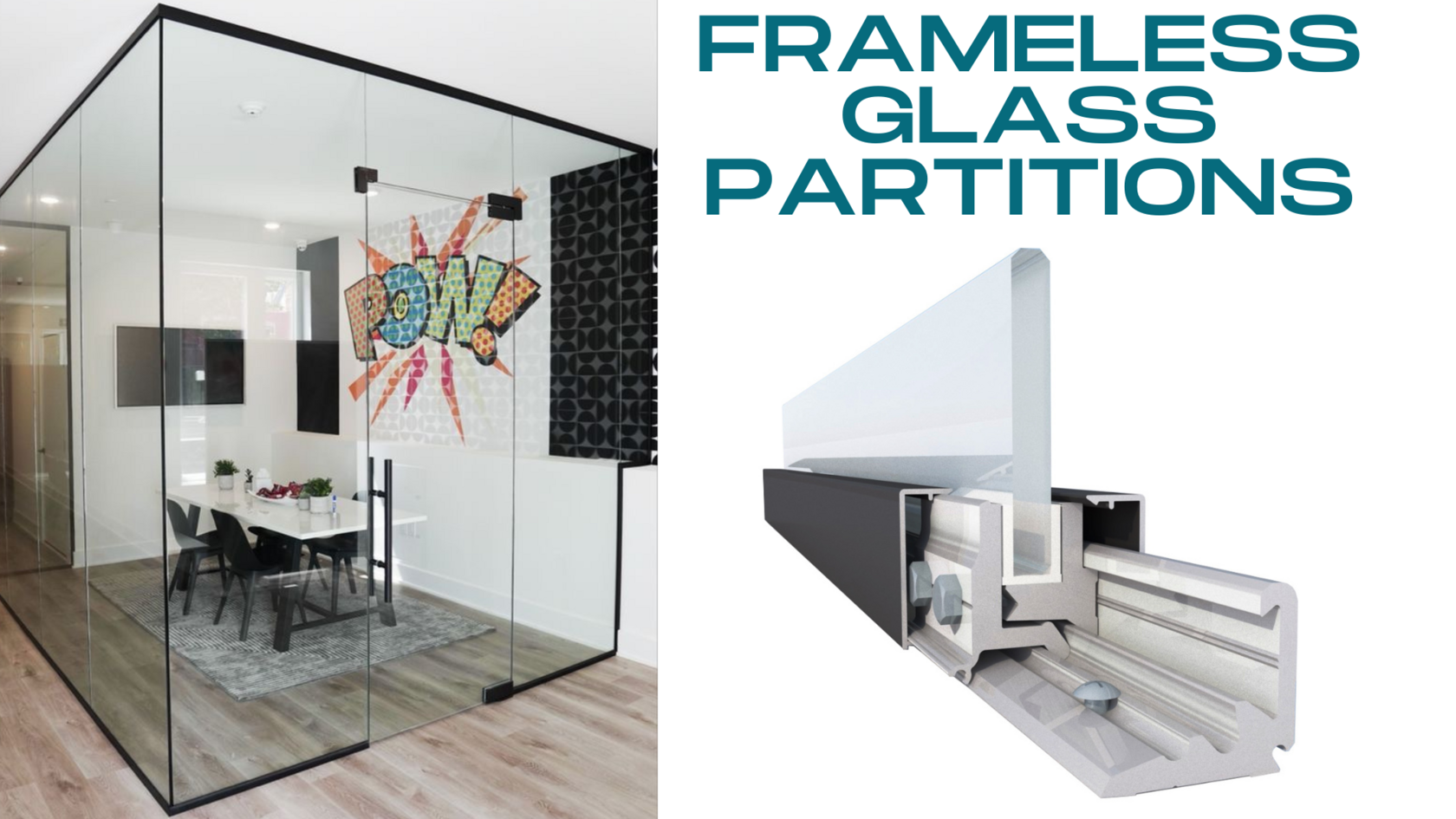 Frameless partition system